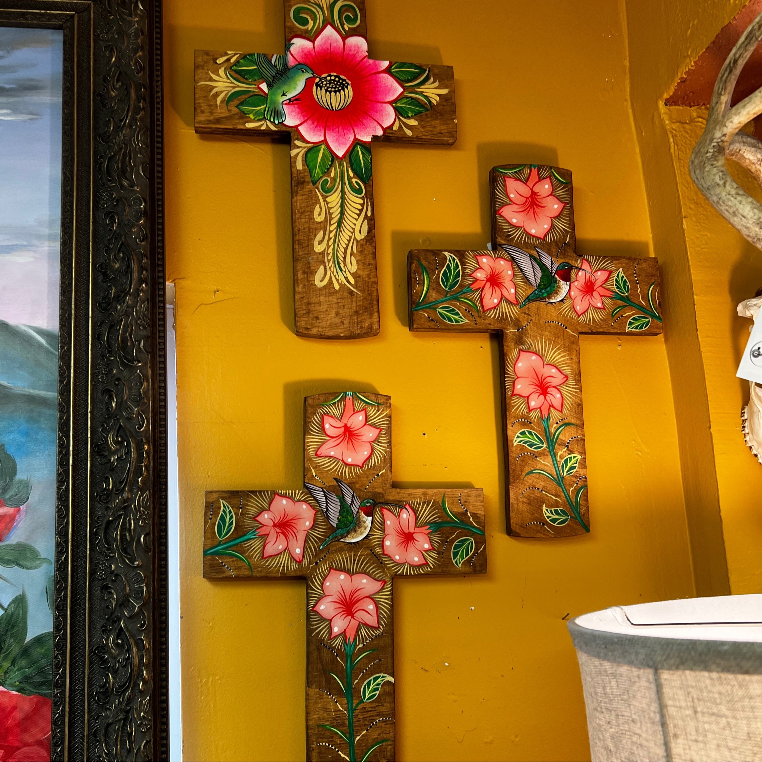 Hand Painted Wooden Hanging Crosses | Agave Ranch