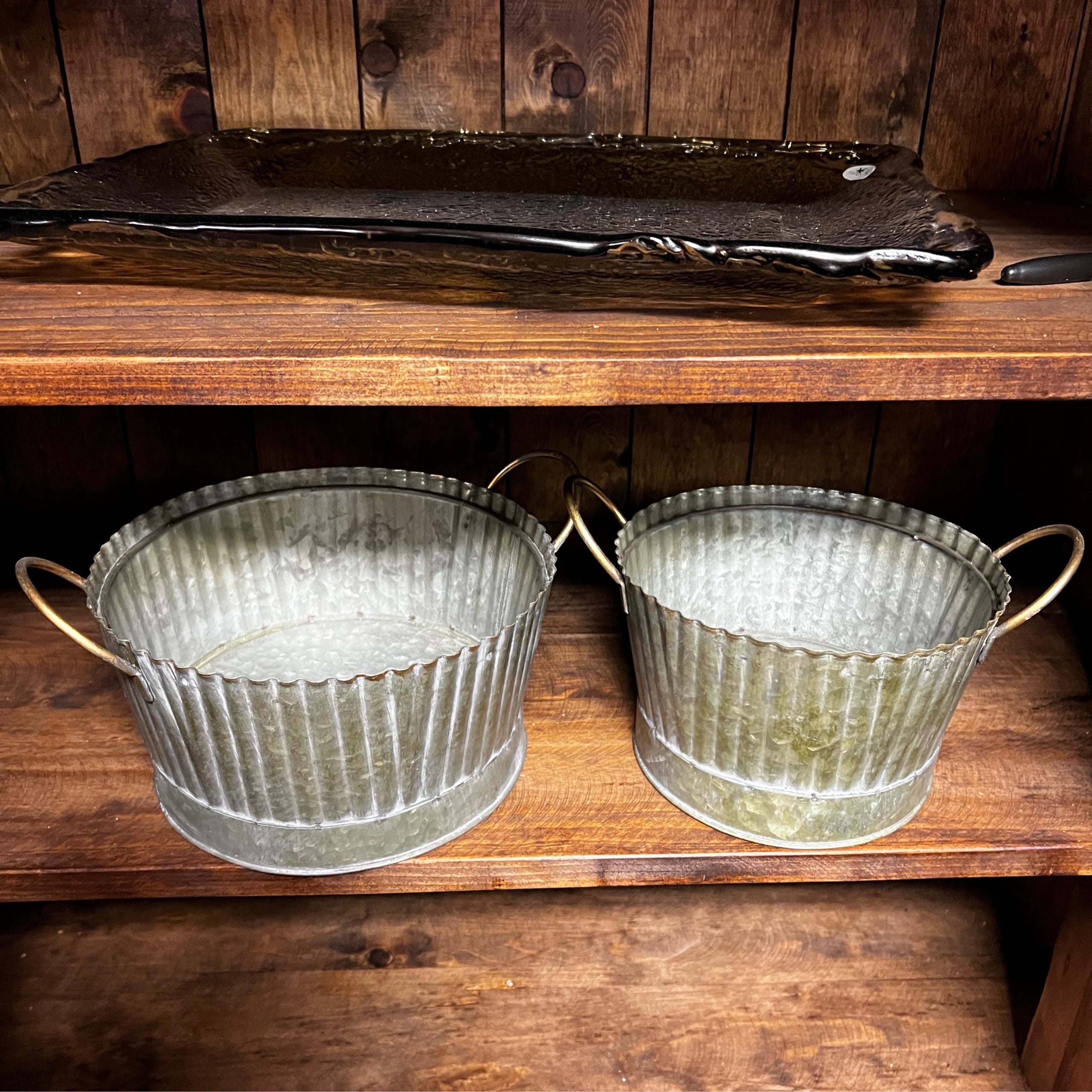 Round Galvanized Buckets | Agave Ranch