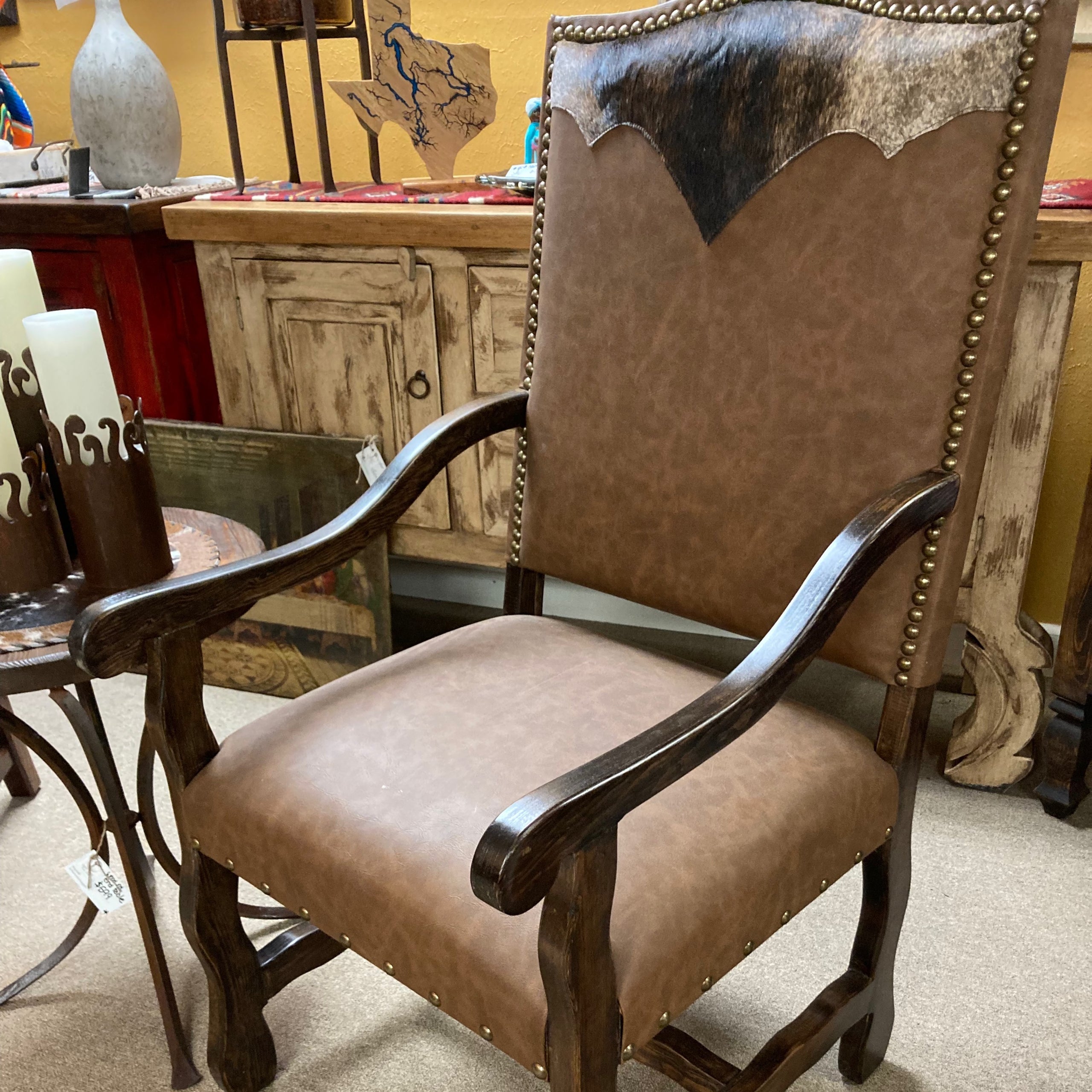 Leather Arm Chair | Agave Ranch