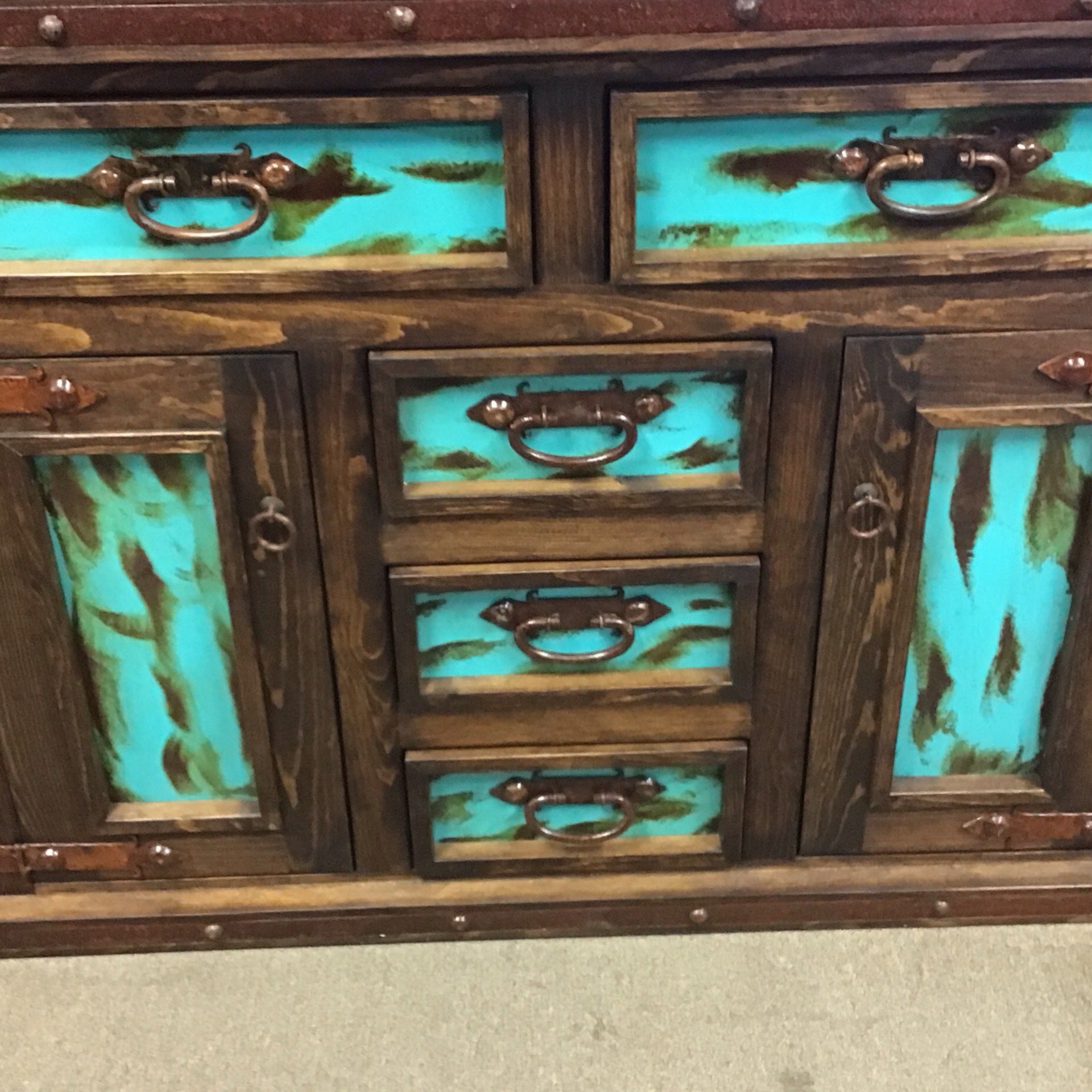 4’ Turquoise Console | Agave Ranch