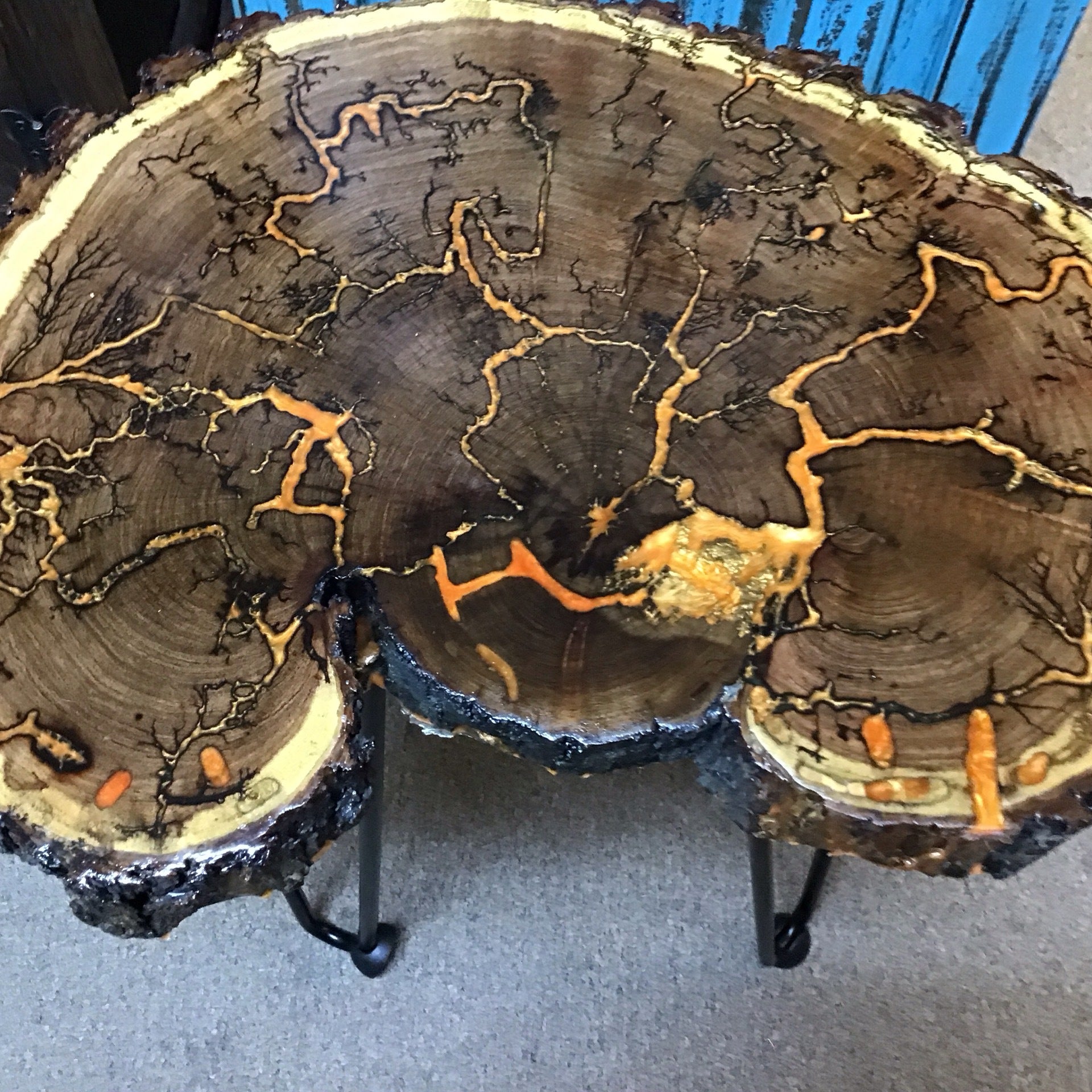 Burnt Orange Epoxy Table | Agave Ranch